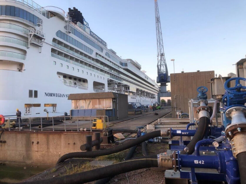 Pumping installations for maintenance cruise ship | Rental Pumps